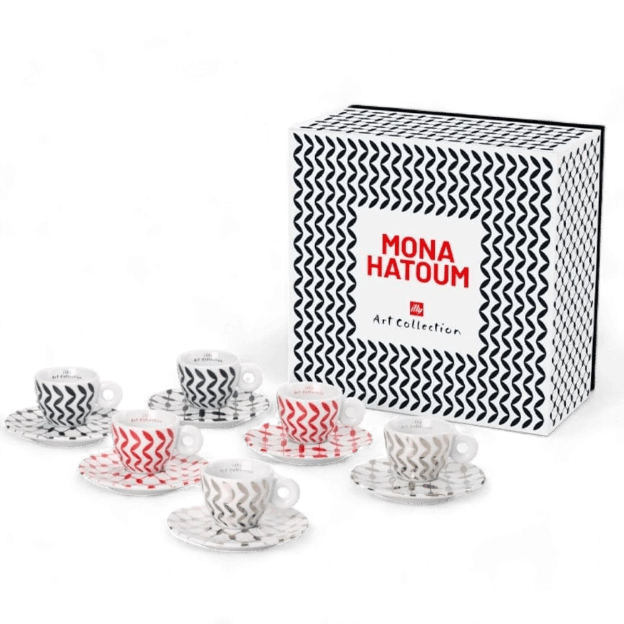 illy Art Collection Mona Hatoum Espresso cups - Set of 6 Cups